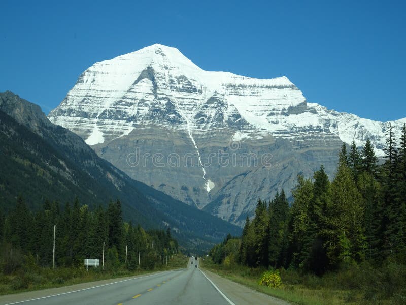 Beautiful Icefields Parkway through Banff National Park, Canada Stock ...