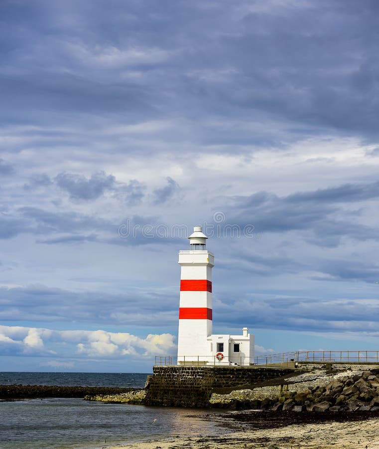 Beautiful Icelandic Lighthouse on the Icelandic Coastline Fjords. Stock ... Beautiful Icelandic Lighthouse on the Icelandic Coastline Fjords. Stock ...