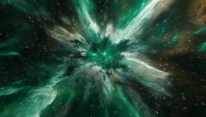 Beautiful Illustration on an Abstract Green Background Featuring a Star ...