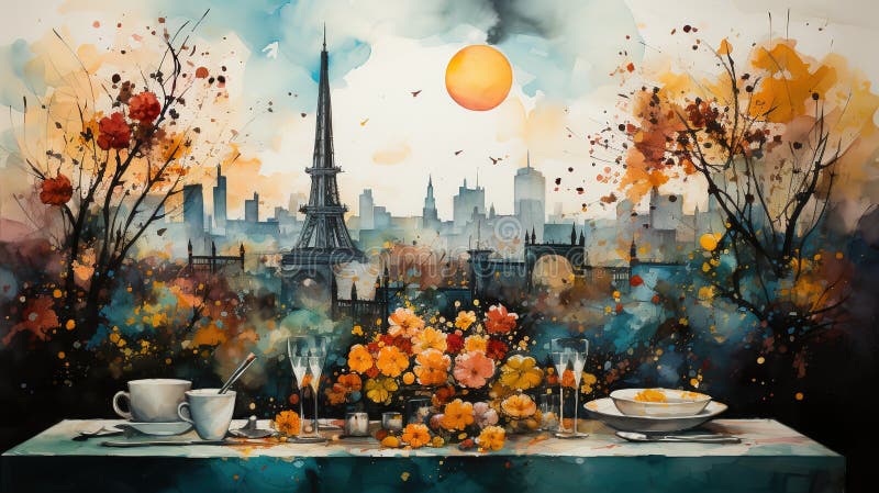 A Beautiful Illustration of Burns Night Celebration Stock Illustration ...