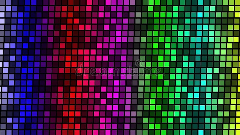 Beautiful Illustration of Colorful Pixel Particles Pattern Stock ...