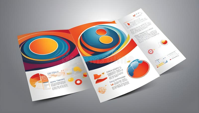 Components of a Brochure Design Template. Backgrounds for Abstract ...