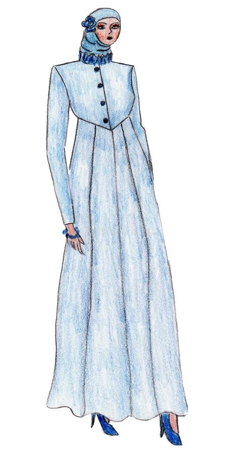 Beautiful Illustration of Moslem S Fashion Stock Illustration ...