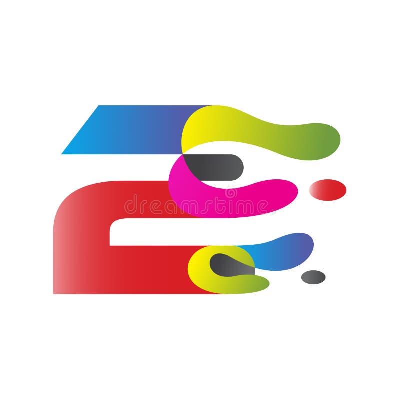 Colorful number template stock vector. Illustration of anniversary ...