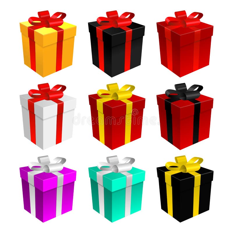 A Beautiful Illustration of Present Box Vector Design Stock Vector ...