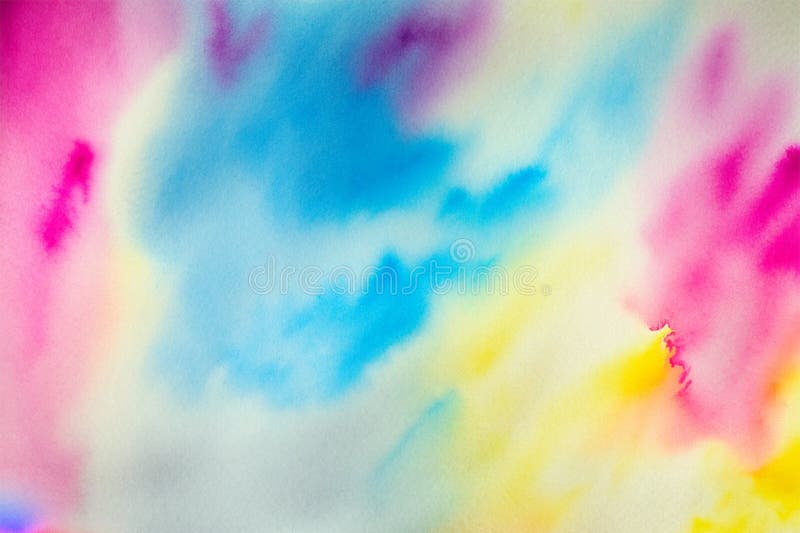 Beautiful Illustration of a Rectangle Abstract Watercolor Texture Stock ...