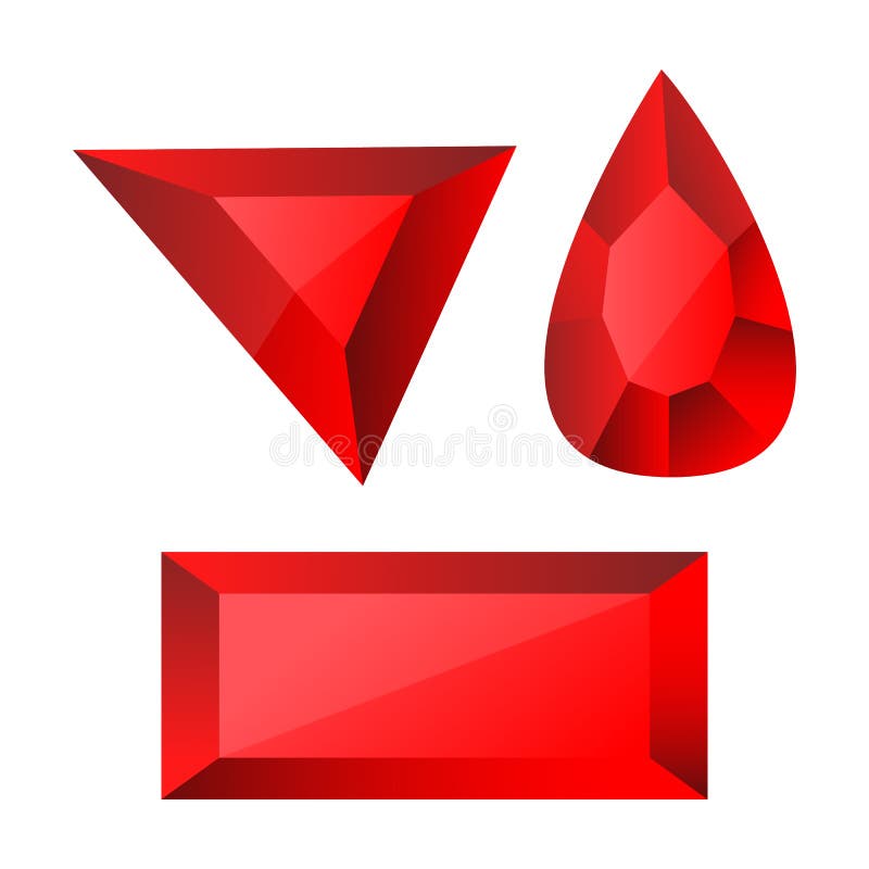 A Beautiful Illustration of Ruby Design Stock Vector - Illustration of ...