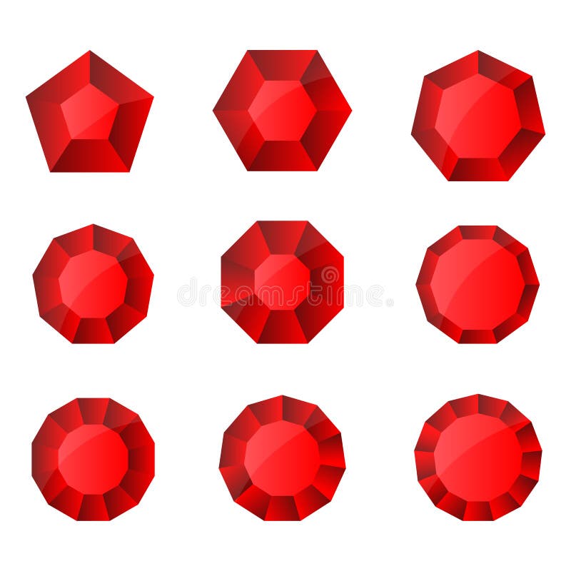 A Beautiful Illustration of Ruby Design Stock Vector - Illustration of ...