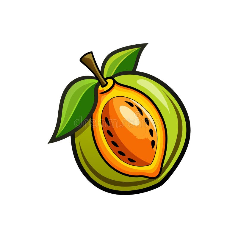 Realistic Babaco Fruit Illustrated in Color Stock Illustration ...