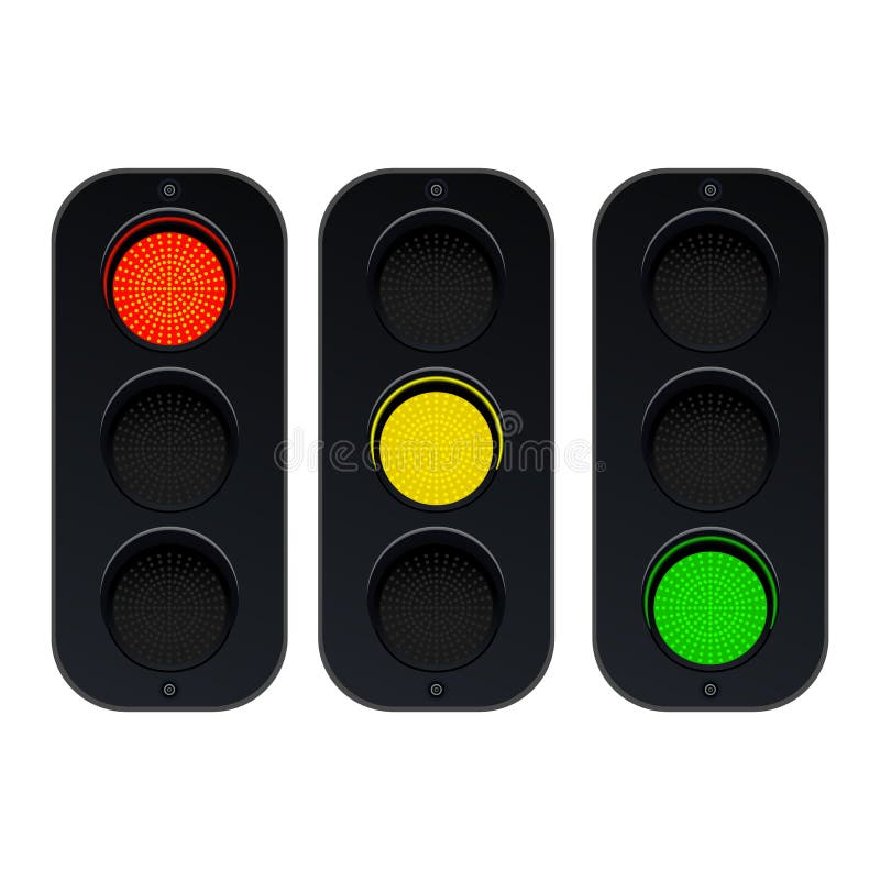 A Beautiful Illustration of Traffic Lights Vector Design Stock Vector ...