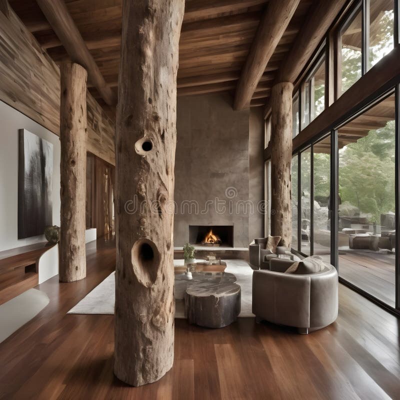 Rustic Interior Columns And Pillars