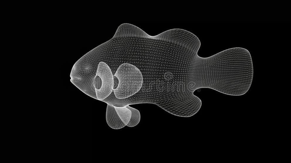 Wireframe Fish Stock Illustrations – 741 Wireframe Fish Stock ...