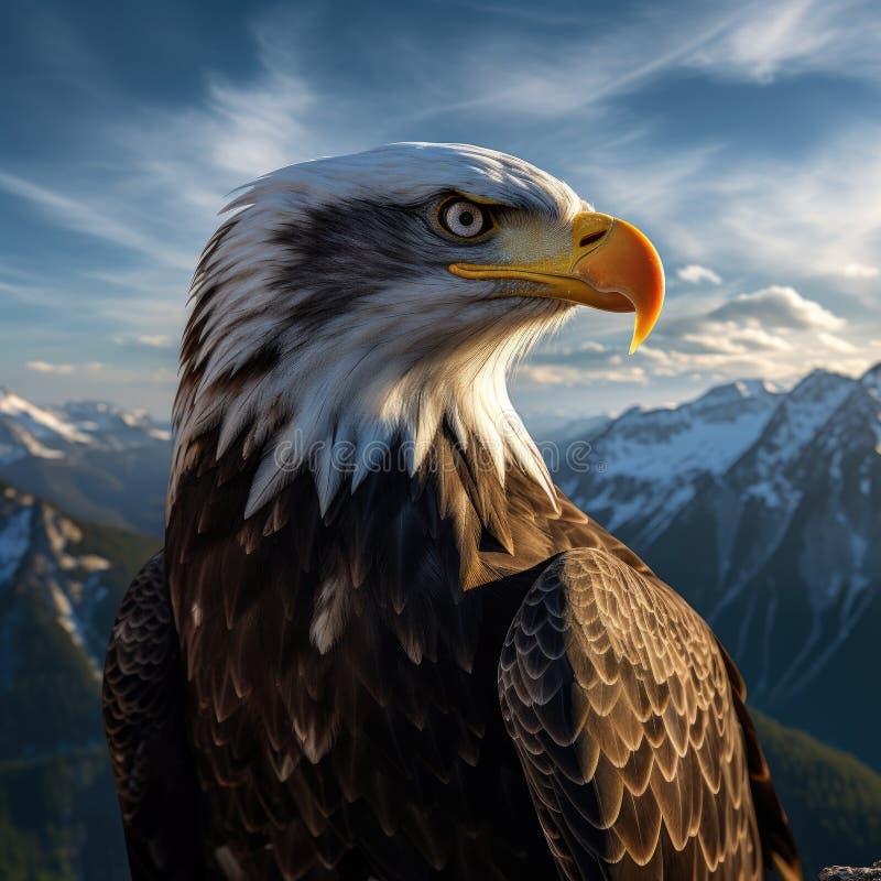 A Beautiful Image of a Bald Eagle Stock Image - Image of animal ...