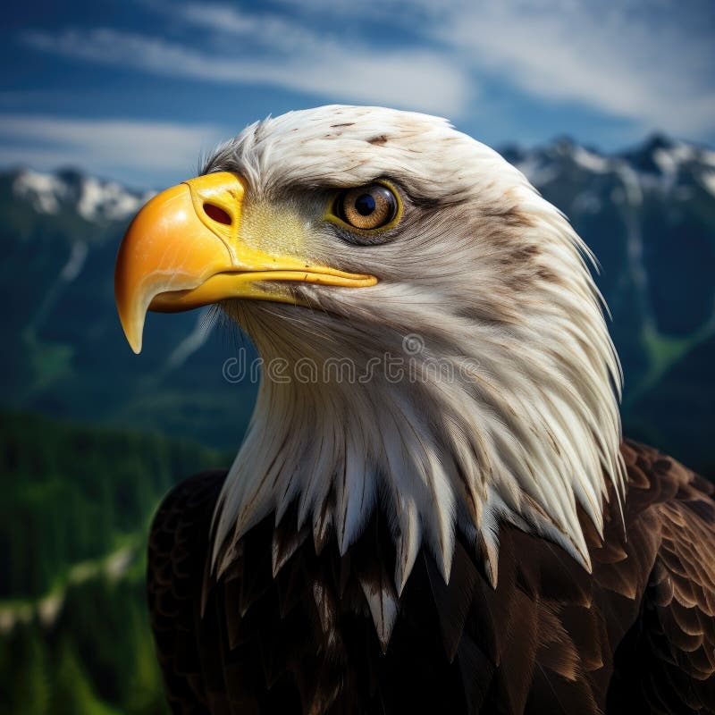 A Beautiful Image of a Bald Eagle Stock Photo - Image of bestseller ...
