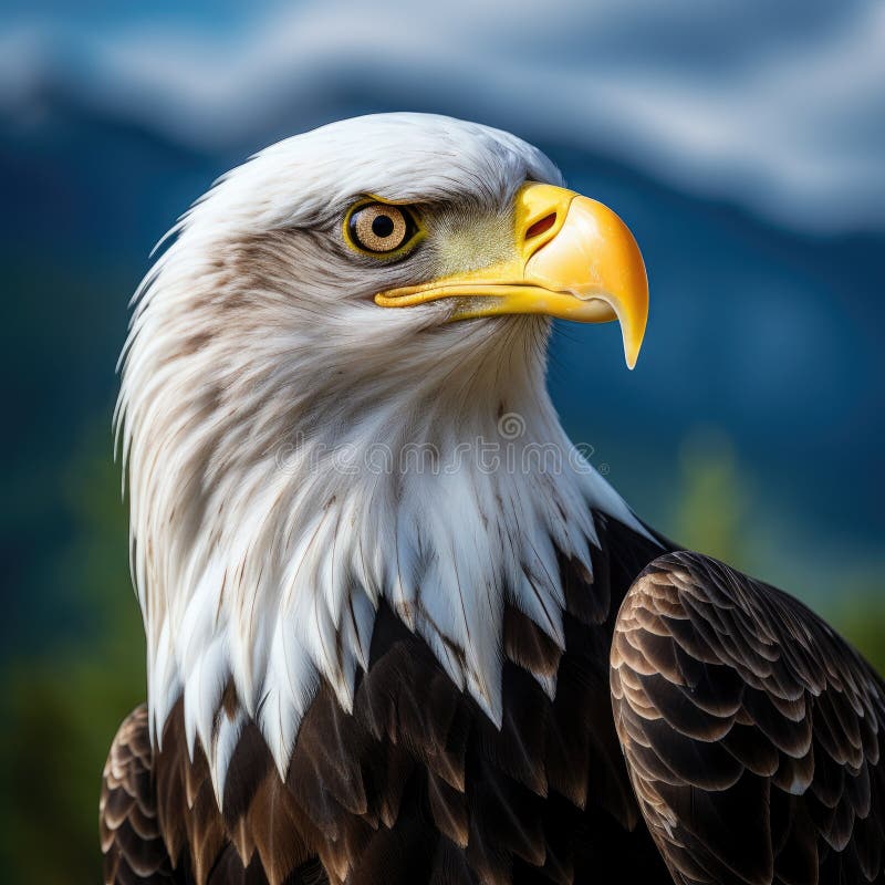 A Beautiful Image of a Bald Eagle Stock Image - Image of haired, animal ...