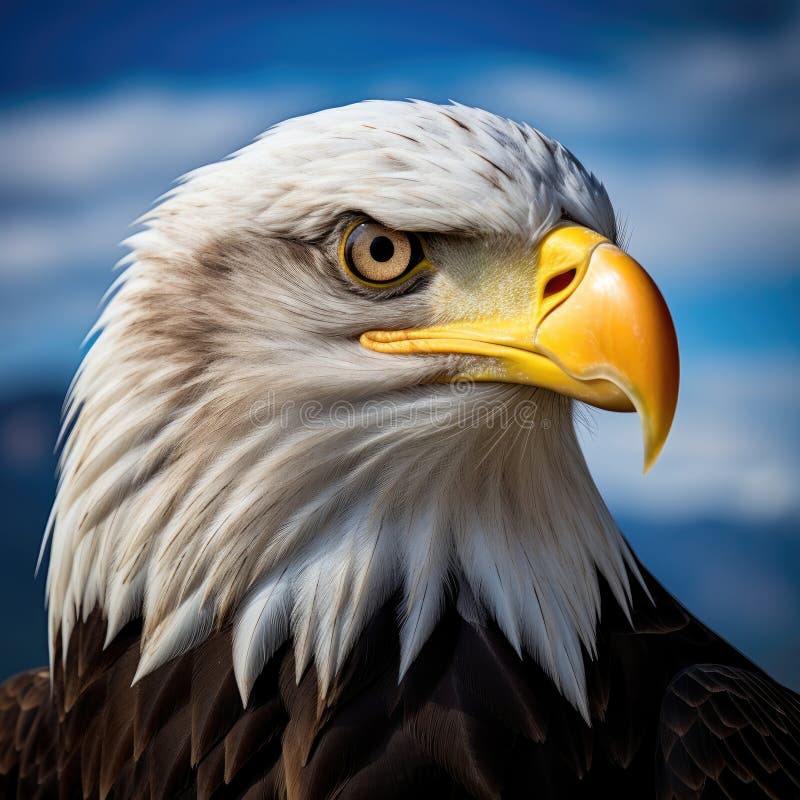 A Beautiful Image of a Bald Eagle Stock Photo - Image of prey, bird ...