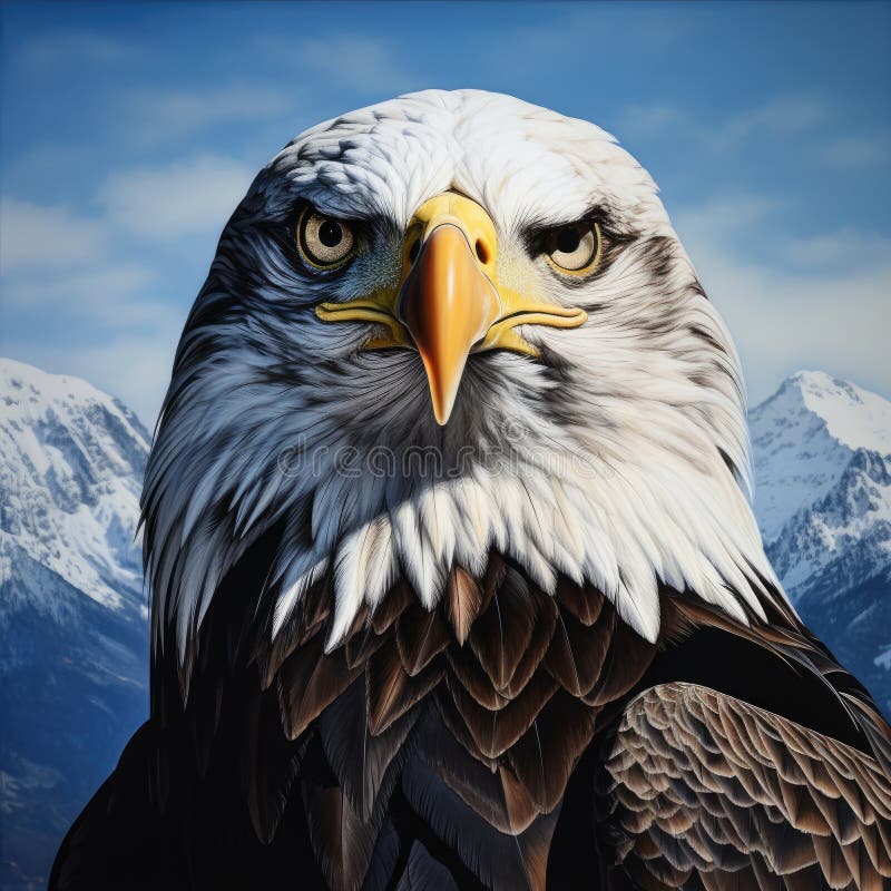 A Beautiful Image of a Bald Eagle Stock Image - Image of portrait ...