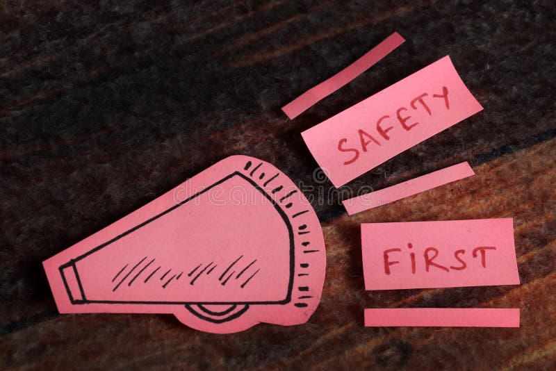 Safety first stock photo. Image of board, beautiful - 134175246