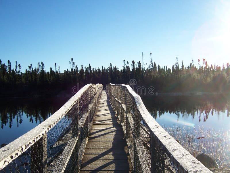 Beautiful Image of Bridge Over Water at Sunset Stock Image - Image of ...