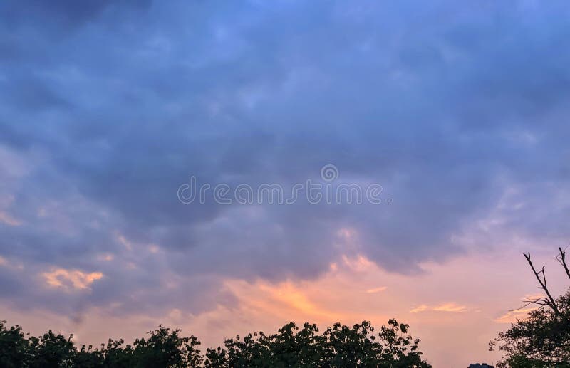 Beautiful Image of Cloud and Sky in Rainy Season India Stock Image ...