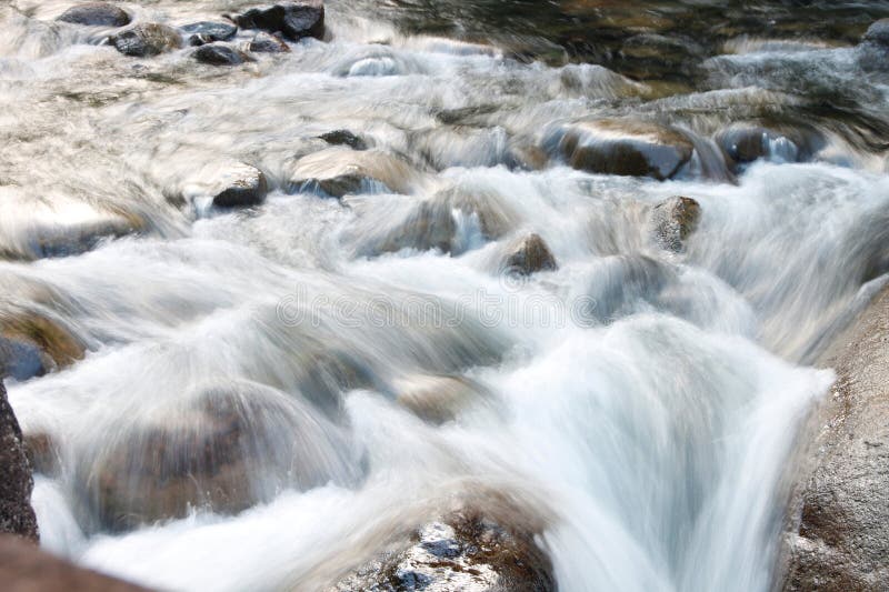 Beautiful Image of the Fluidity of the River Water Movement between the ...