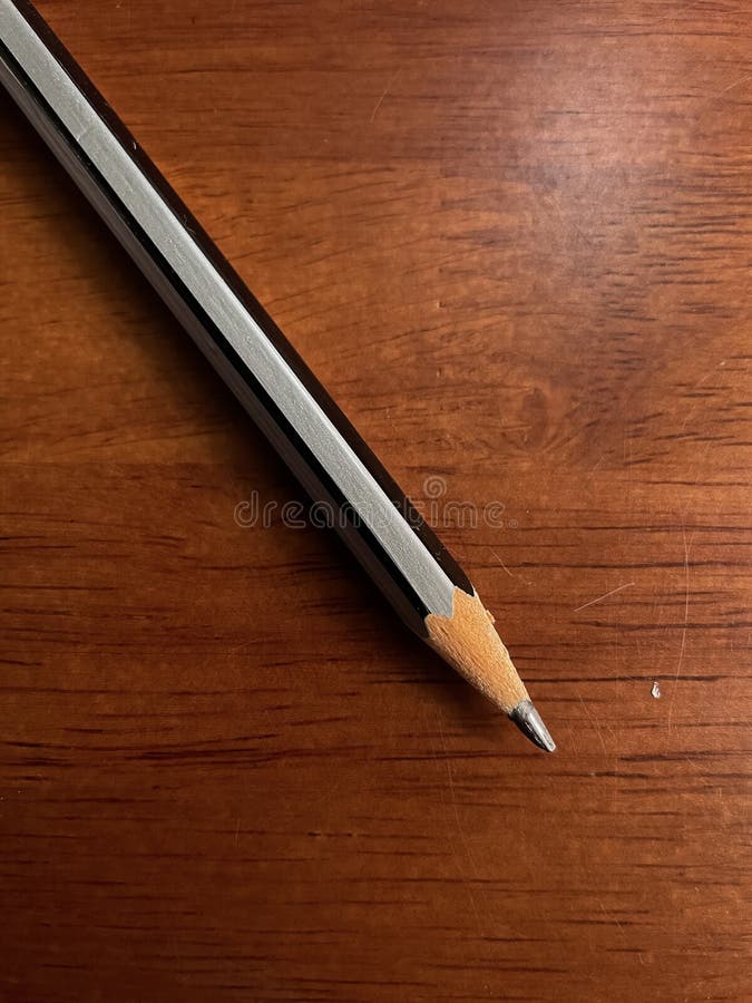Beautiful Image of a Isolated Pencil on a Table Stock Image - Image of ...