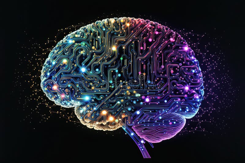 Purple Network Brain Stock Illustrations – 585 Purple Network Brain ...