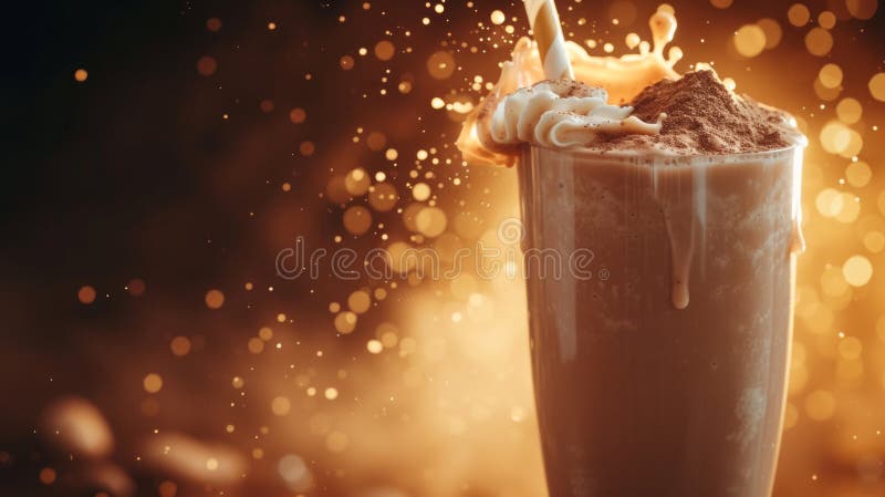 A Beautiful Image for a Protein Shake Ad with Plenty of Free Space for ...
