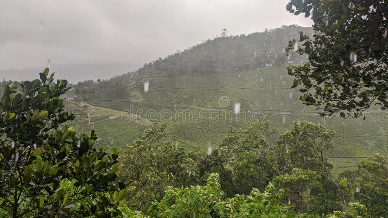 Beautiful Image of Rainfall Stock Image - Image of hill, tree: 192958981