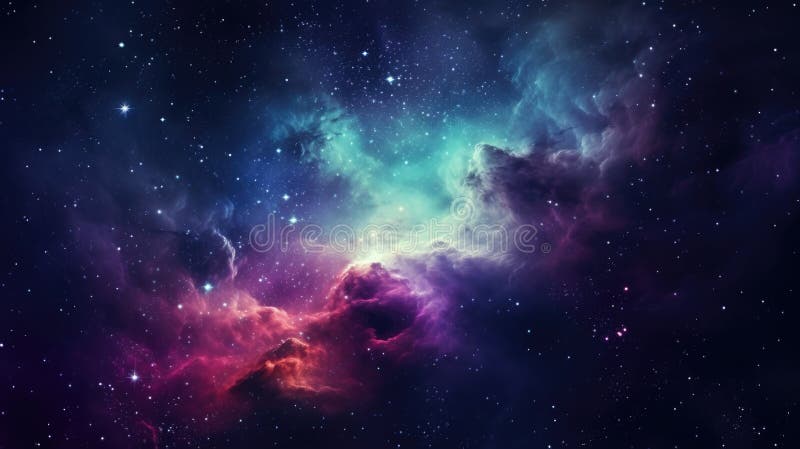 A Beautiful Image of a Space Scene with Stars. Ideal for Astronomy or ...