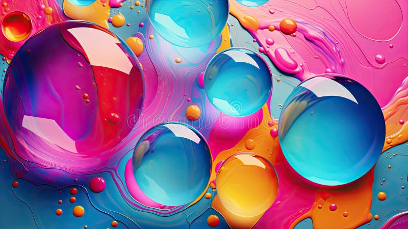 Beautiful Image for Wallpaper of Some Pretty Colored Bubbles. Creative ...
