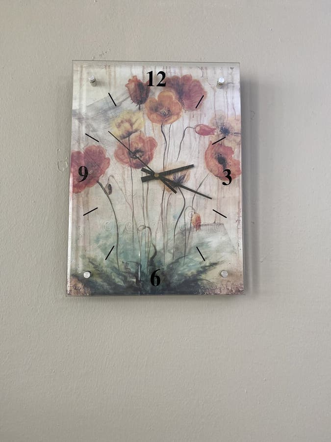 A Beautiful Image of the Watch Hanging on the Wall Stock Image - Image ...