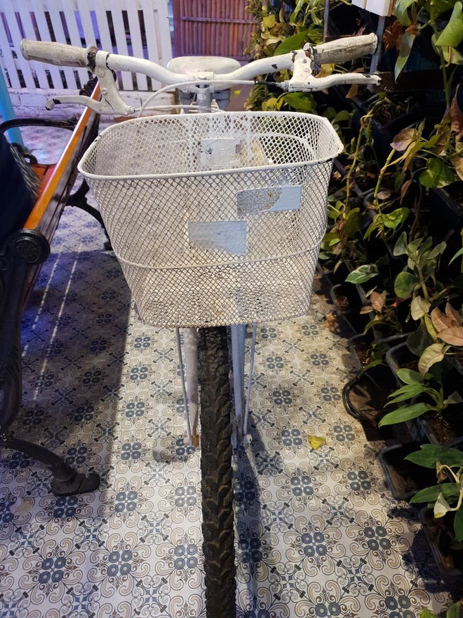 A Beautiful Image of a White Decorative Cycle Stock Photo - Image of ...