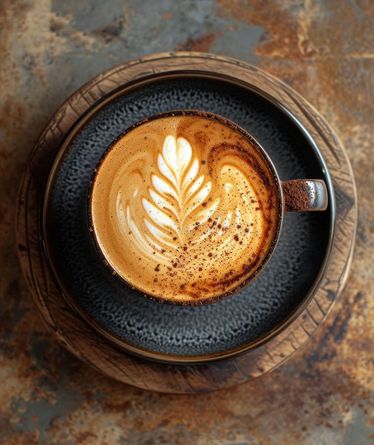 A Beautiful Image of White Latte Art Stock Photo - Image of delicious ...