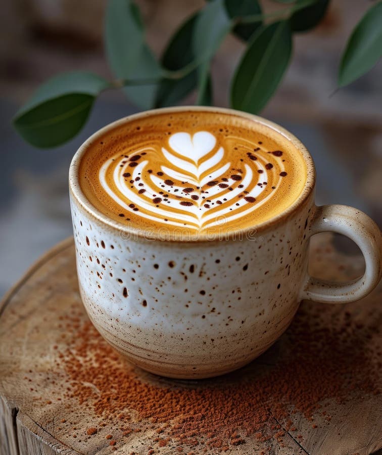 A Beautiful Image of White Latte Art Stock Photo - Image of latte ...