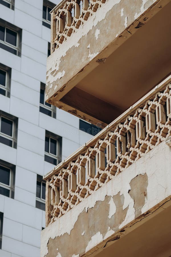 Beautiful, Imperfect, Authentic and Graphic Facades of Beirut Stock ...