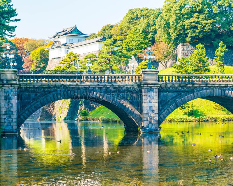 Beautiful Imperial Palace Building in Tokyo Stock Image - Image of ...