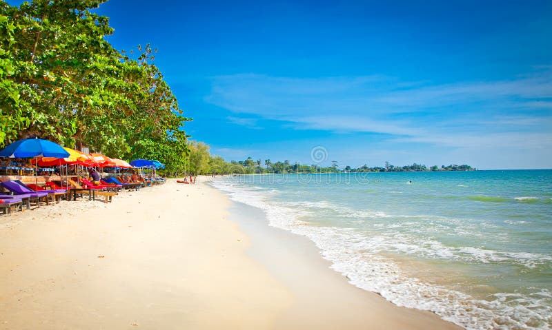 Beautiful Independence Beach in Sihanoukville, Cambodia . Editorial ...