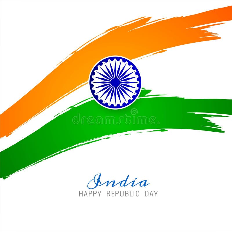 Beautiful Indian Flag Theme Vector Background Stock Vector ...