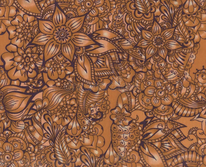 Beautiful Indian Floral Design with Digital Texture Print Designing ...