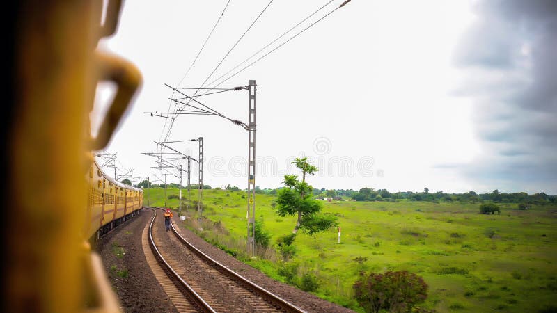 Beautiful Indian Railways Journey from Multi Places Editorial Image ...