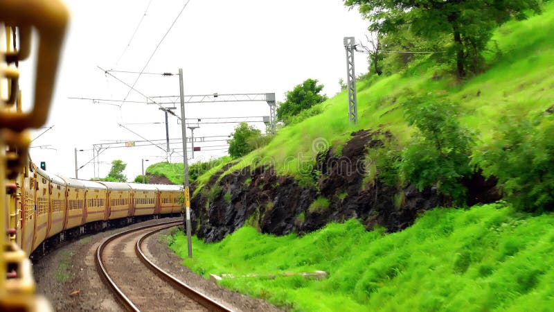 Beautiful Indian Railways Journey from Multi Places Editorial ...