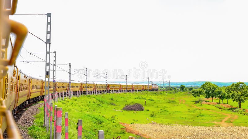 Beautiful Indian Railways editorial stock image. Image of autumn ...