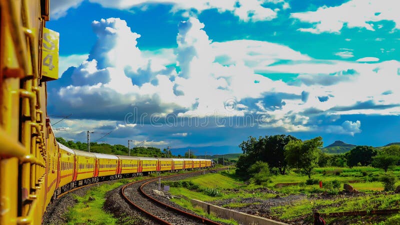 Beautiful Indian Railways editorial stock photo. Image of railway ...