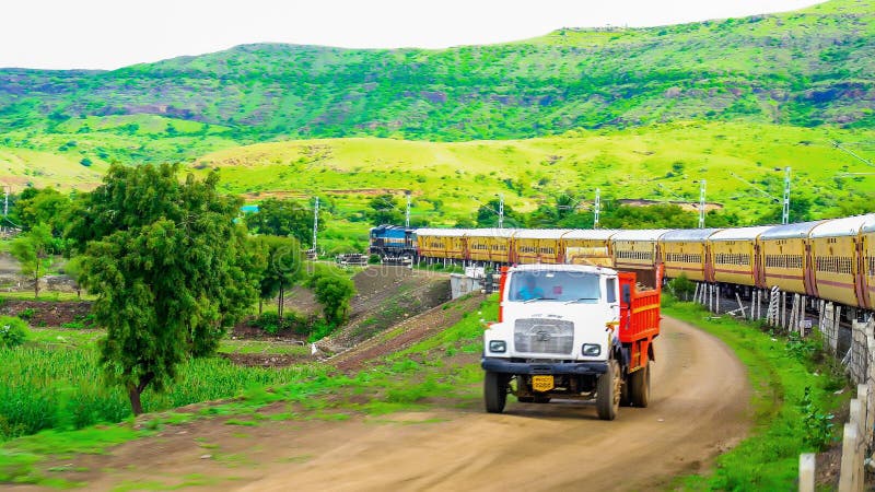 Beautiful Indian Railways editorial photography. Image of scenery ...