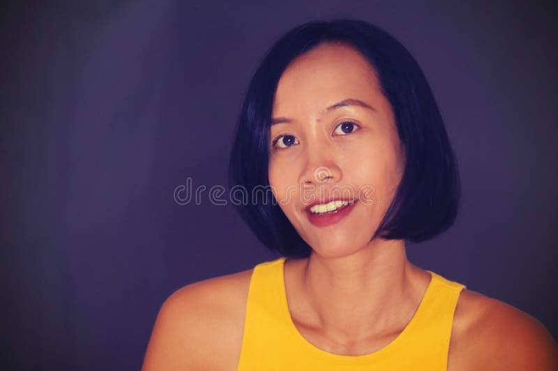 A Beautiful Indonesian Female Smiling Stock Photo - Image of beauty ...