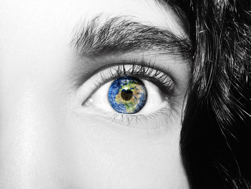 A Beautiful Insightful Look Eye. Close Up Shot Stock Image - Image of ...