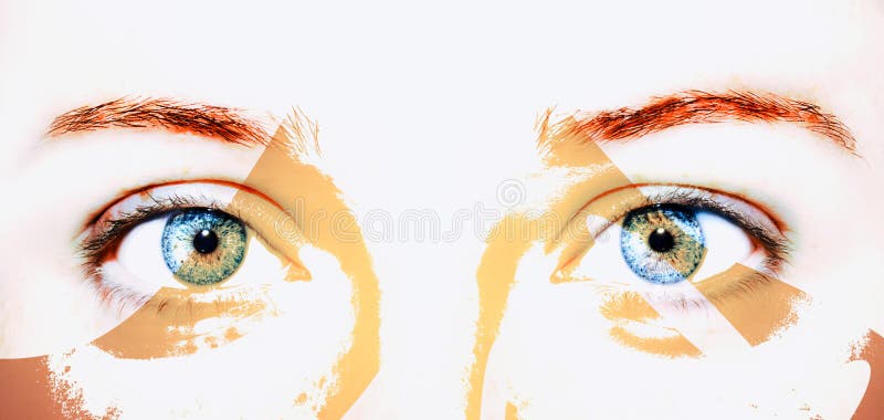 A Beautiful Insightful Look Eye. Close Up Shot Stock Photo - Image of ...