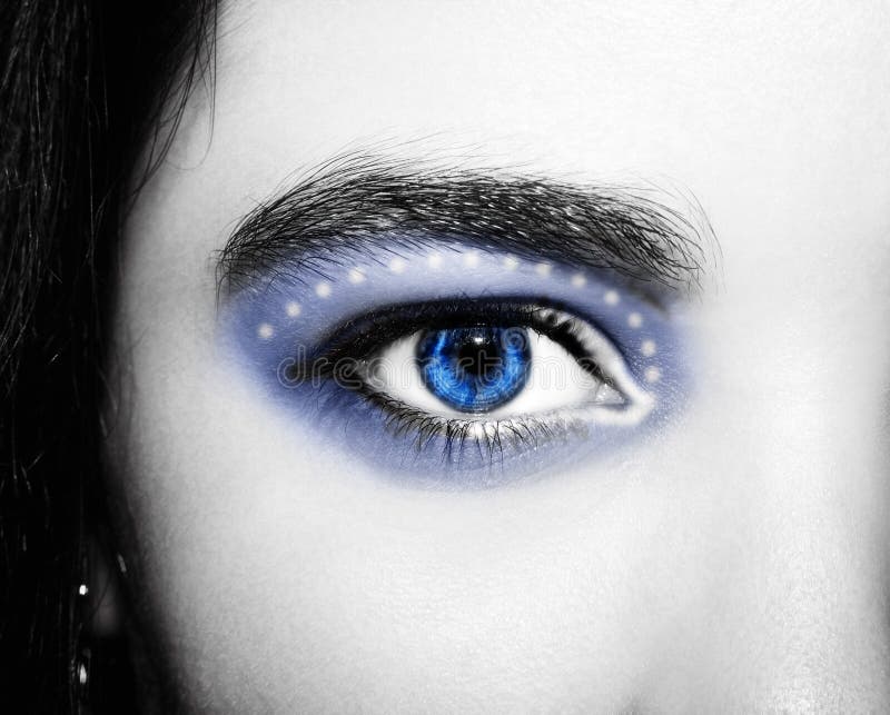 A Beautiful Insightful Look Eye. Close Up Shot Stock Photo - Image of ...