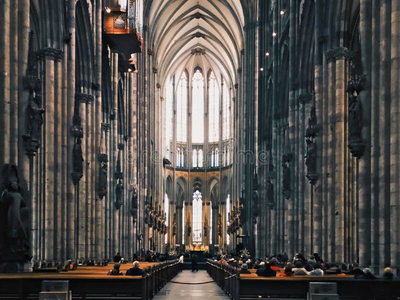 Beautiful Interior of the Cologne Cathedral Editorial Photo - Image of ...